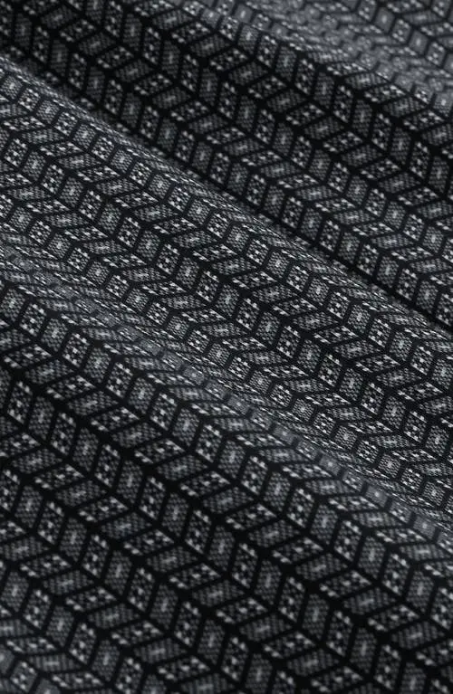 Bugatchi Miles Ooohcotton Geometric Short Sleeve Button-up Shirt
