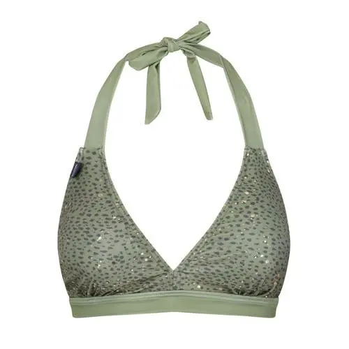 REGATTA Flavia Leopard Print Bikini Top - Green Fields