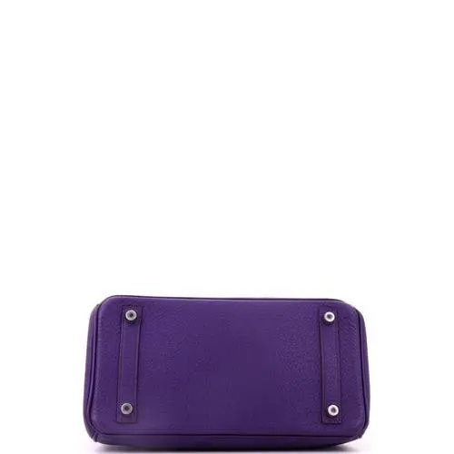 Hermès Birkin Handbag Purple Togo With Palladium Hardware 25 - Red