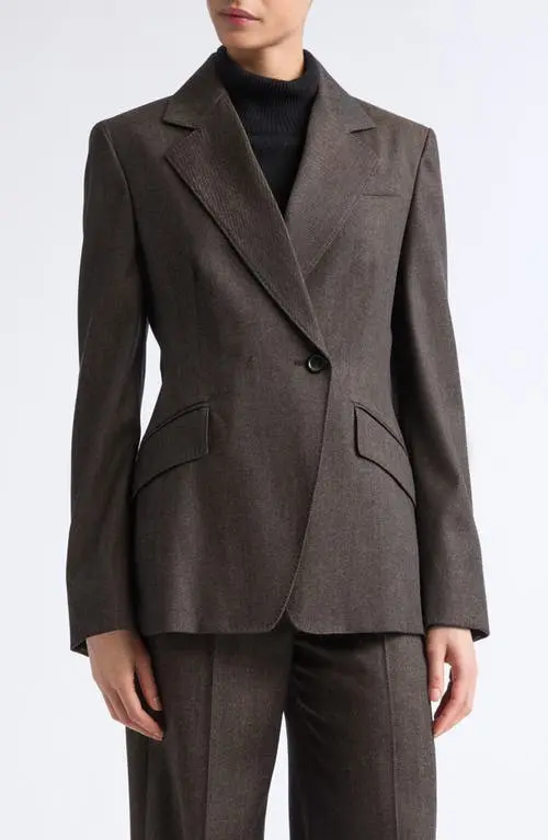 Max Mara Neutro Wool Blazer - Black