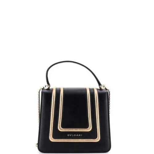 BVLGARI Serpenti Forever Top Handle Bag Leather Small