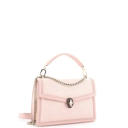BVLGARI Serpenti Forever Shoulder Bag Quilted Leather Medium