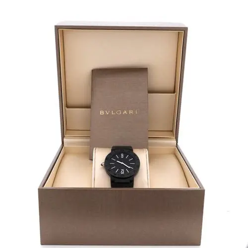 BVLGARI Quartz Watch Pvd Stainless Steel 33