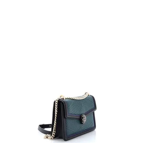 BVLGARI Serpenti Forever Shoulder Bag Quilted Leather