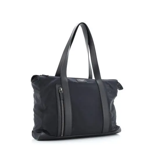 BVLGARI Fragment Zip Tote Nylon With Leather Medium
