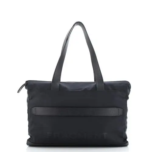 BVLGARI Fragment Zip Tote Nylon With Leather Medium