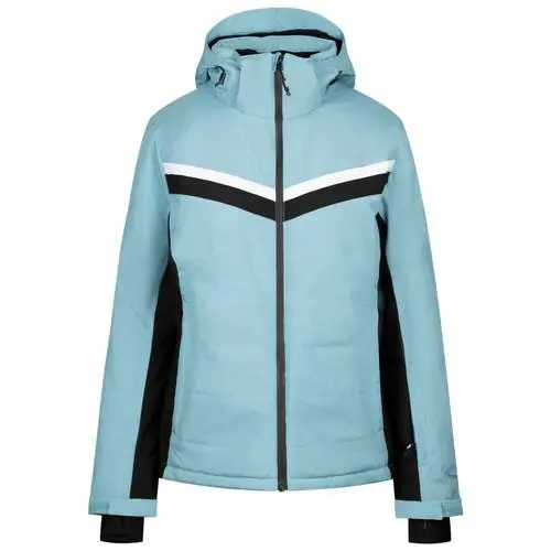 TRESPASS Quilted Padded Ski Jacket With Detachable Hood - Blue Jade