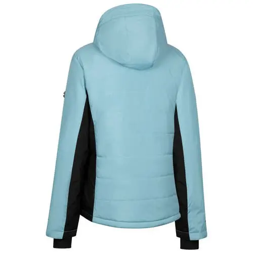 TRESPASS Quilted Padded Ski Jacket With Detachable Hood - Blue Jade