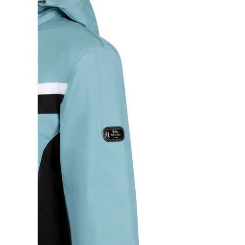 TRESPASS Quilted Padded Ski Jacket With Detachable Hood - Blue Jade