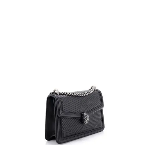 BVLGARI Serpenti Forever Shoulder Bag Quilted Leather Small