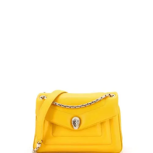 BVLGARI Serpenti Reverse Shoulder Bag Leather