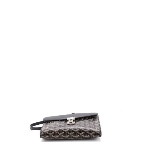 Goyard Chypre Wallet On Strap Coated Canvas With Leather