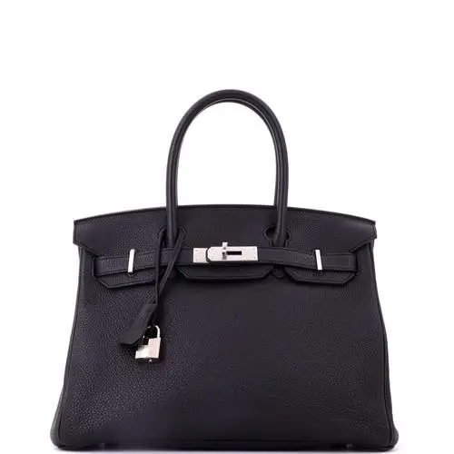 Hermès Birkin Handbag Togo With Palladium Hardware 30 - Black