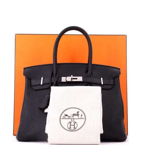 Hermès Birkin Handbag Togo With Palladium Hardware 30 - Black