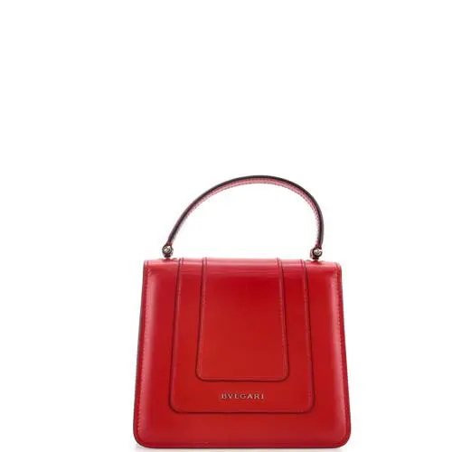 BVLGARI Serpenti Forever Top Handle Bag Leather Small