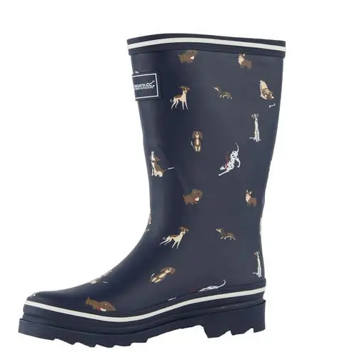 REGATTA Amelia Dog Print Wellington Boots