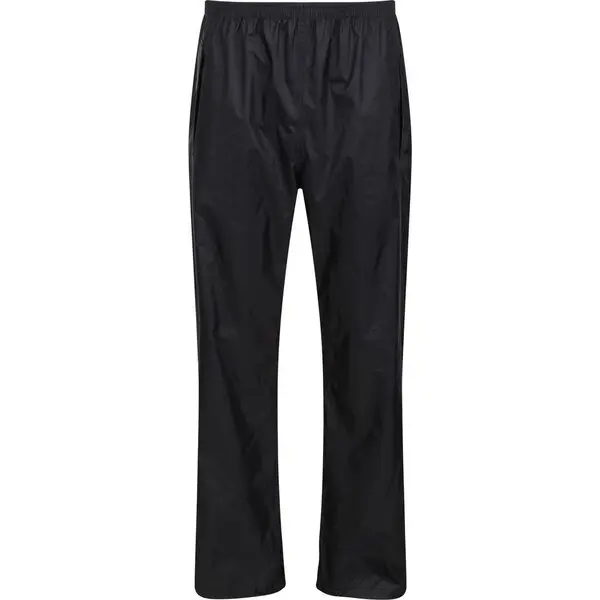 REGATTA Packaway Waterproof Overtrousers - Black