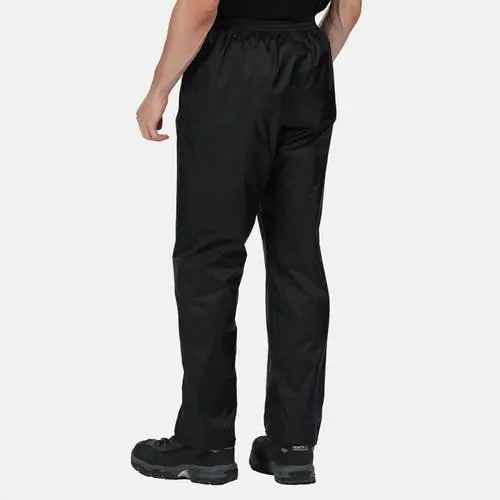 REGATTA Packaway Waterproof Overtrousers - Black
