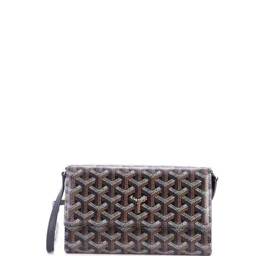 Goyard Varenne Continental Wallet With Strap Coated Canvas - Black