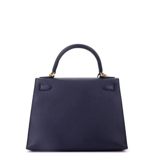 Hermès Kelly Handbag Bicolor Epsom With Brushed Gold Hardware 28