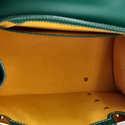 Goyard Saigon Top Handle Bag Coated Canvas With Leather Pm