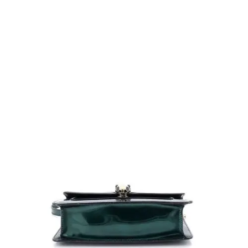 BVLGARI Serpenti Forever Shoulder Bag Metallic Leather Small