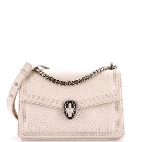 BVLGARI Serpenti Forever Shoulder Bag Quilted Leather Small