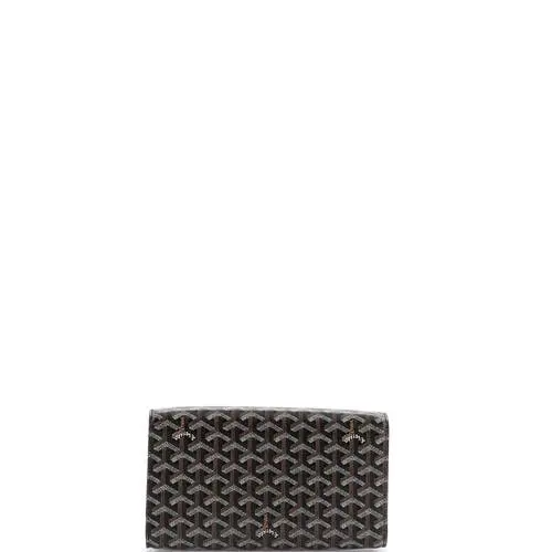 Goyard Monte Carlo Clutch With Strap Coated Canvas Pm