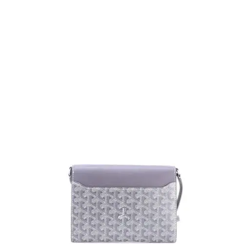 Goyard Chypre Wallet On Strap Coated Canvas With Leather