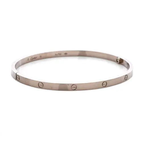 CARTIER Love Bracelet 18k White Gold Small