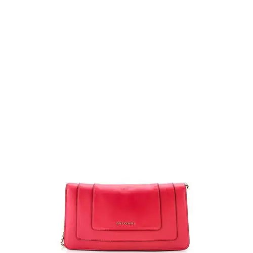BVLGARI Serpenti Forever Chain Clutch Leather