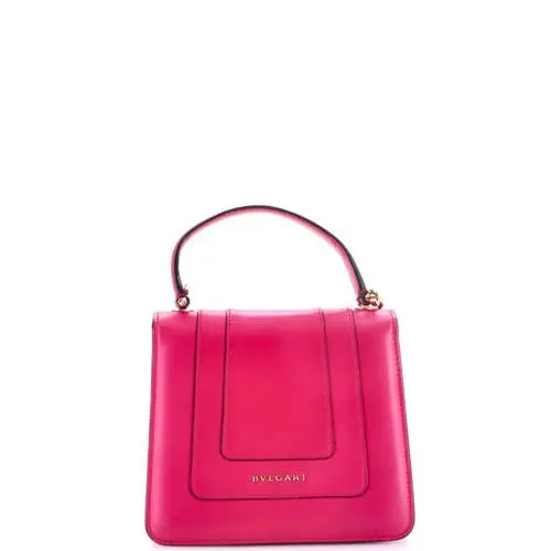 BVLGARI Serpenti Forever Top Handle Bag Leather Medium