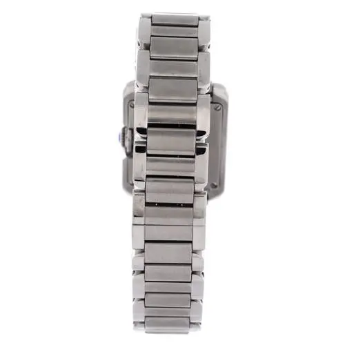 CARTIER Tank Anglaise Quartz Watch Stainless Steel 23