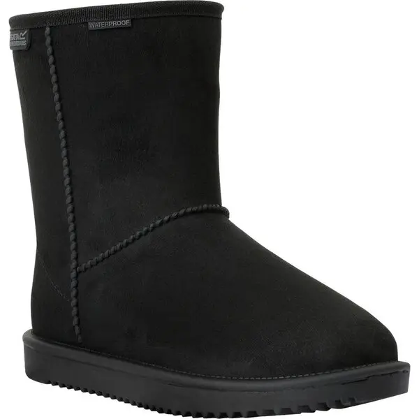REGATTA Risely Waterproof Faux Fur Lined Winter Boots - Black