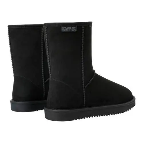 REGATTA Risely Waterproof Faux Fur Lined Winter Boots - Black