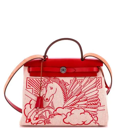 Hermès Herbag Zip Pegase Pop Toile And Leather 31