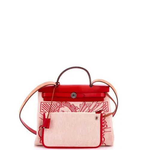 Hermès Herbag Zip Pegase Pop Toile And Leather 31