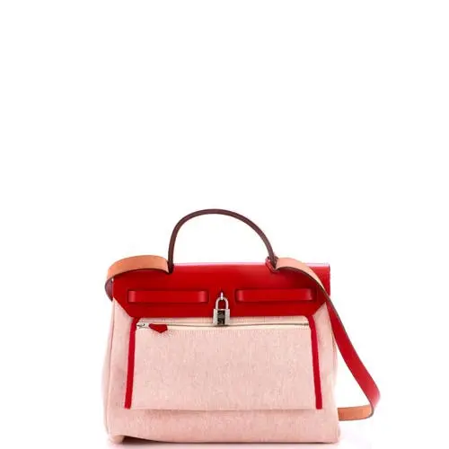 Hermès Herbag Zip Pegase Pop Toile And Leather 31