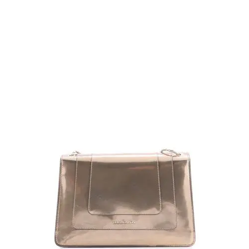BVLGARI Serpenti Forever Shoulder Bag Metallic Leather Medium