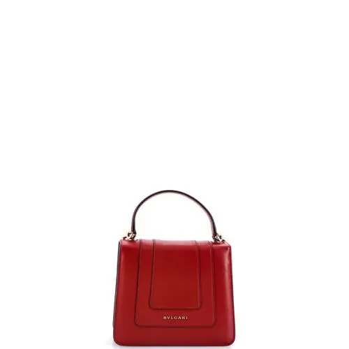 BVLGARI Serpenti Forever Top Handle Bag Leather Small
