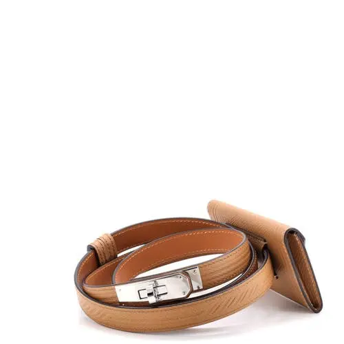 Hermès Quadrige Kelly Pocket Belt Leather Thin - Beige