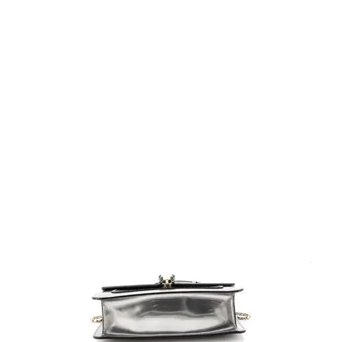 BVLGARI Serpenti Forever Shoulder Bag Metallic Leather Small
