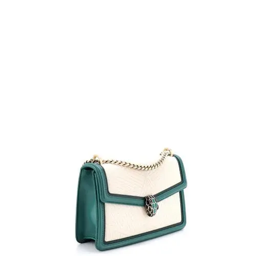BVLGARI Serpenti Forever Shoulder Bag Quilted Leather
