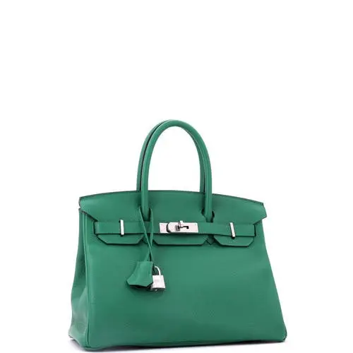Hermès Birkin Handbag Verso Clemence With Palladium Hardware 30