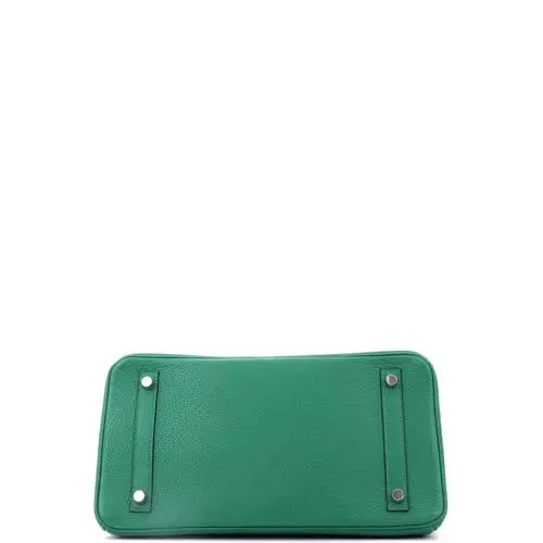 Hermès Birkin Handbag Verso Clemence With Palladium Hardware 30