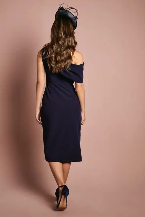 Coast One Shoulder Twist Front Pencil Dress