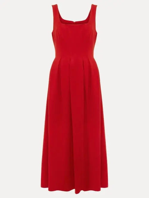 PHASE EIGHT Katie Square-neck Midi Dress
