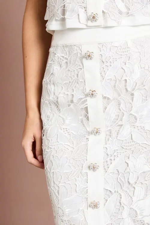 Coast Lace Pencil Skirt