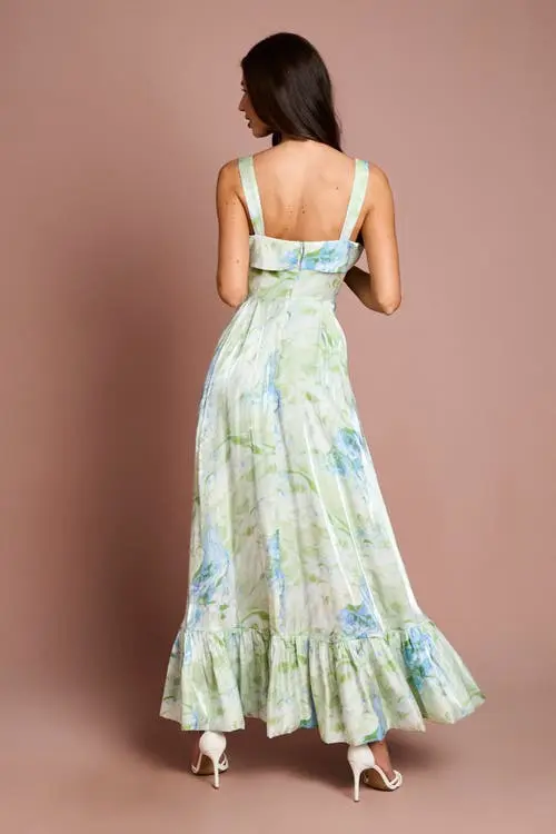 Coast Organza High-low Tiered Maxi Dress