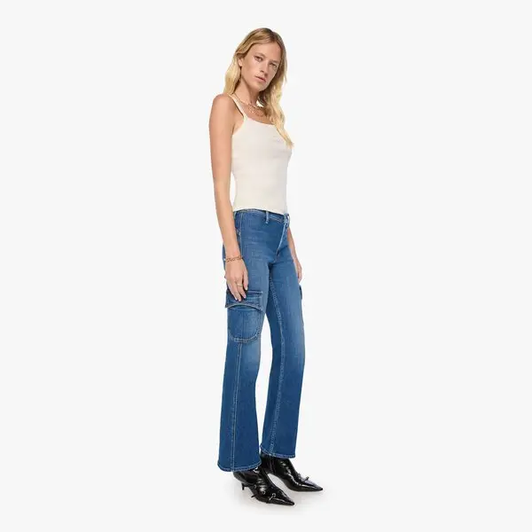 MOTHER The Draw Hustler Skimp Spare Me Drama Jeans - Blue